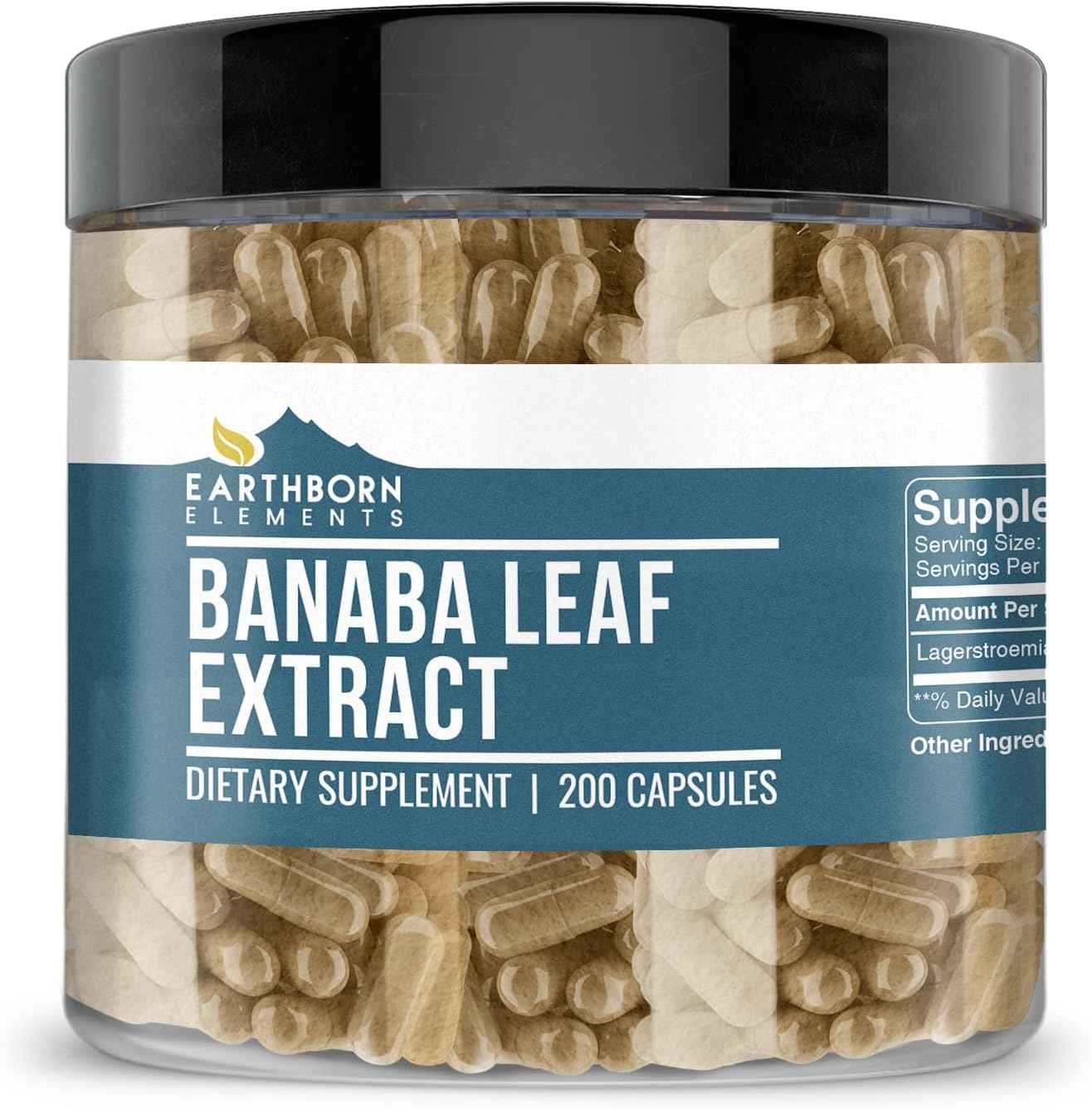 Earthborn Elements Banaba Leaf Extract 200 Capsules, Pure & Undiluted, – espot.com.au