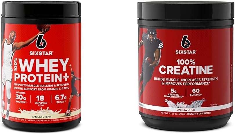 Vanilla Whey Protein Isolate & Unflavored Creatine Bundle | Muscle Gro ...