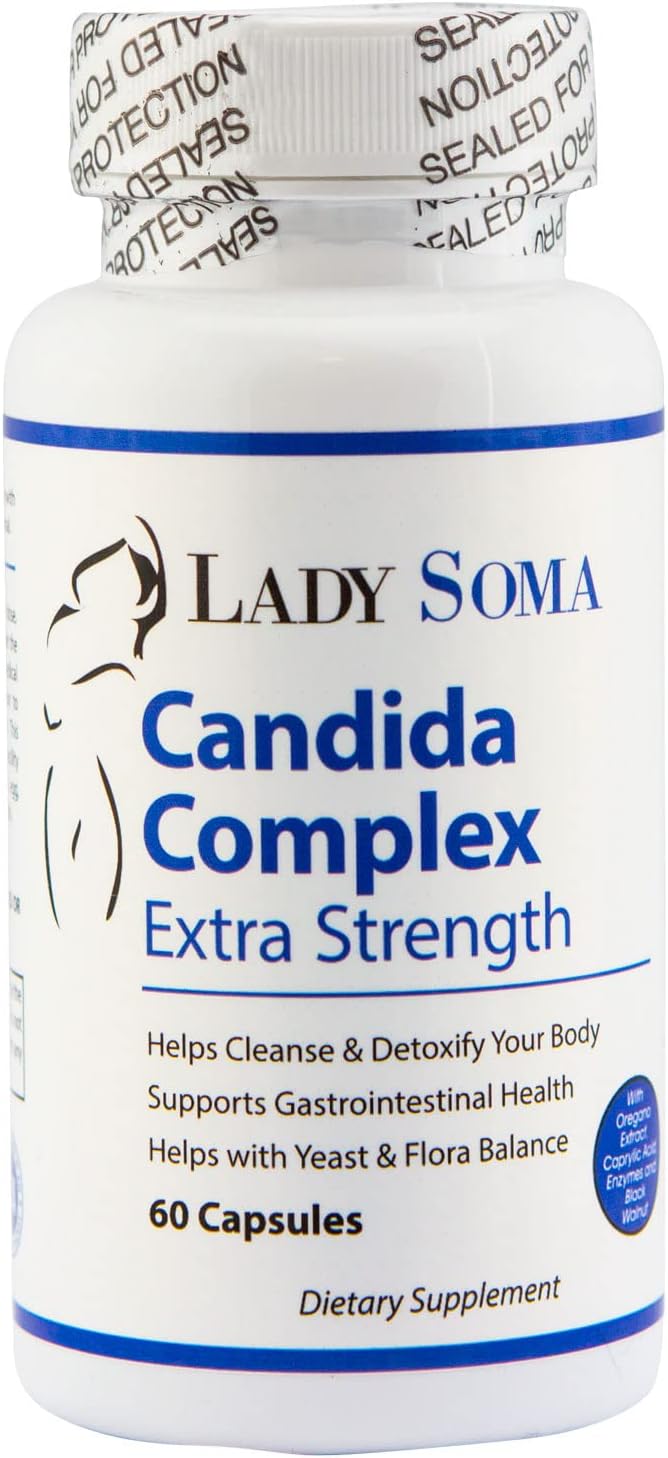 Extra Strength Lady Soma Candida Complex Capsules for Yeast & BV Overg ...