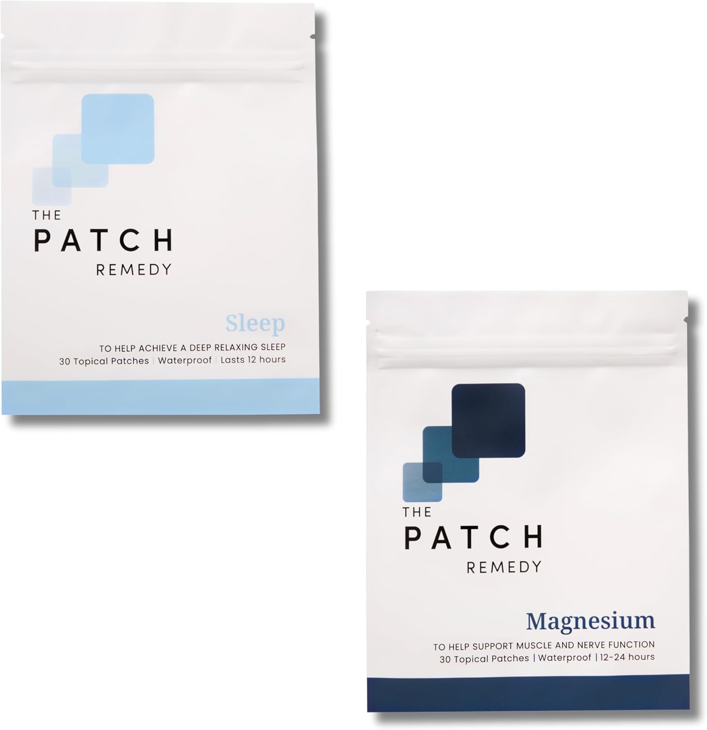 Sleep & Magnesium Bundle - (60 Patches) Natural Melatonin-Free & Glyci ...