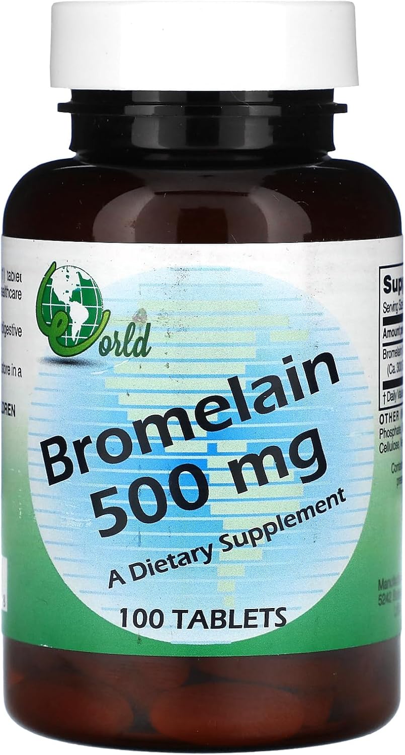 Organic Bromelain Capsules 500mg - All-Natural Digestive Enzyme Supple ...