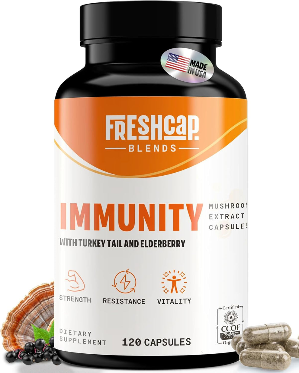 Immunity Boost Supplement with Elderberry, Vitamin C, Zinc & Turkey Ta – espot.com.au