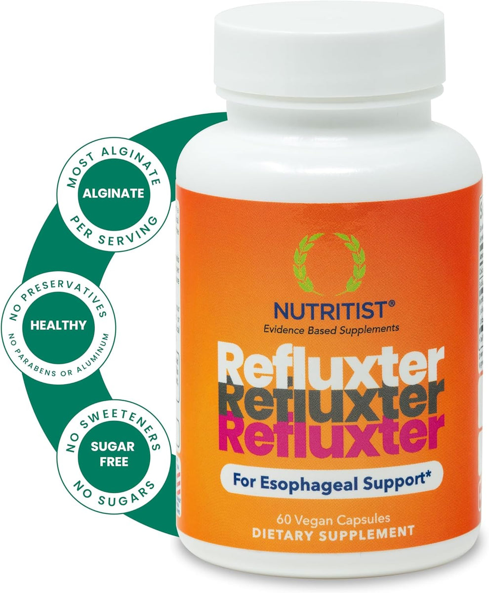 Natural Acid Reflux Relief Supplement - 60 Capsules - Made in USA ...