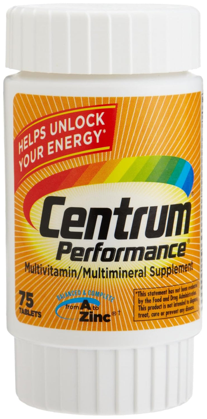 Centrum Performance Multivitamin Tablets 75 Count - Energy & Immune Su ...