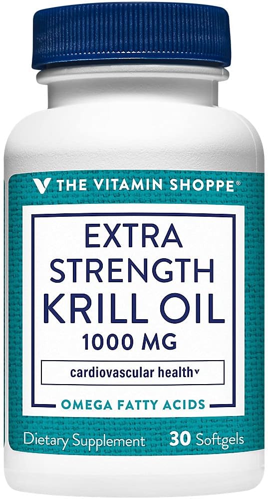 Extra Strength MSC Certified Sustainable Krill Oil - 1,000 MG (30 Soft ...