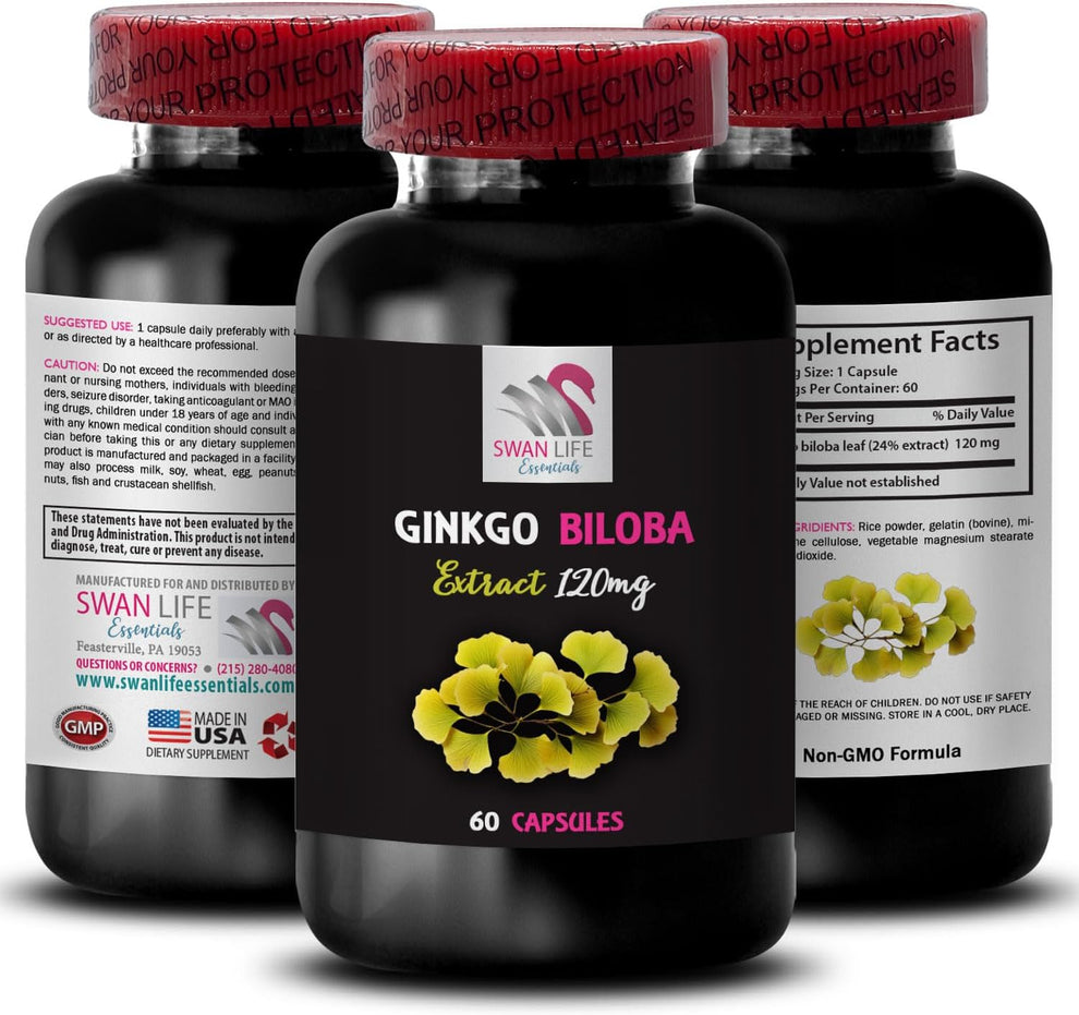 Ginkgo Biloba Extract Capsules for Optimal Wellness - Herbal Antioxida ...