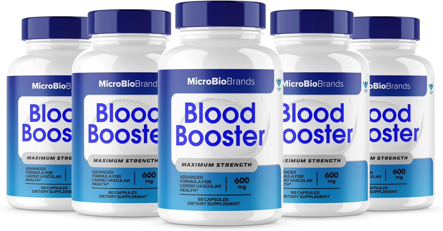 Micro Bio Blood Booster Supplement - Natural Blood Flow Support (5 Pac ...